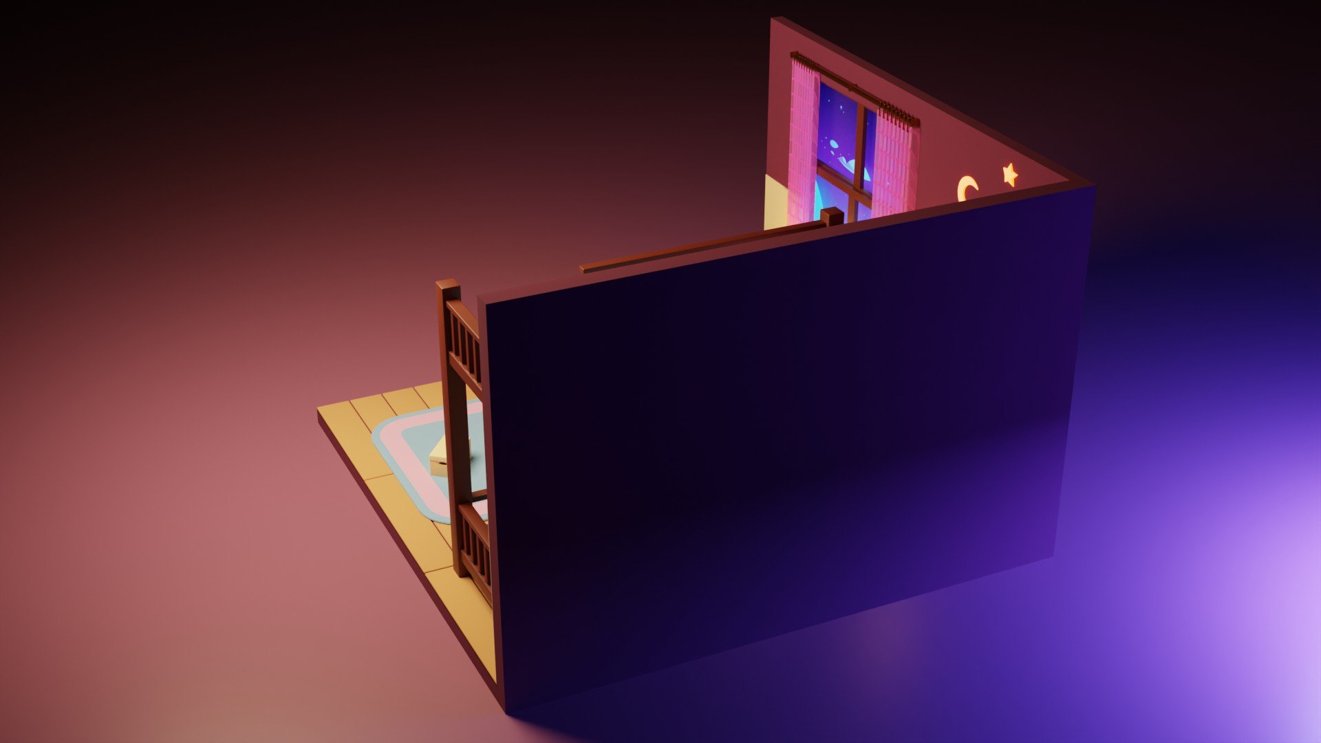 3d Isometric Bedroom Design Turbosquid 2208923 