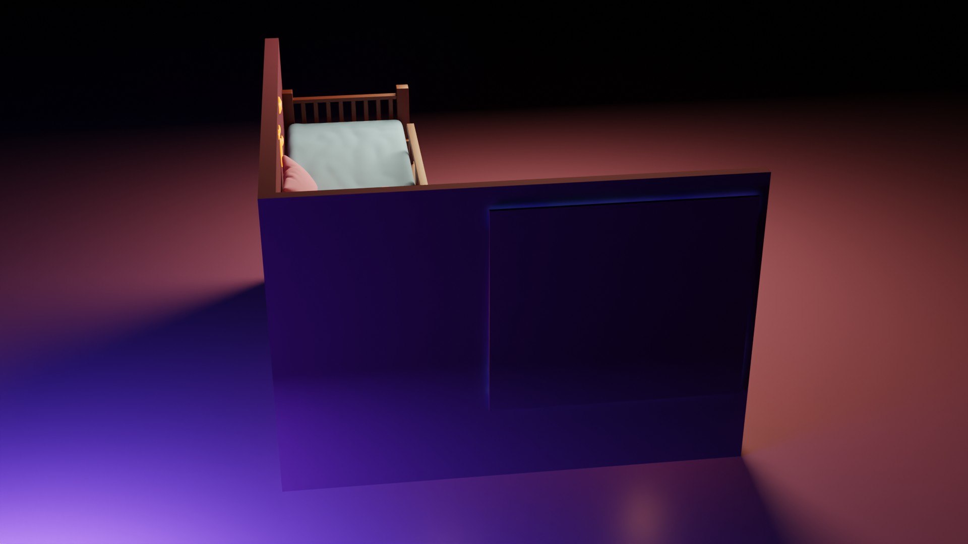 3d Isometric Bedroom Design Turbosquid 2208923 