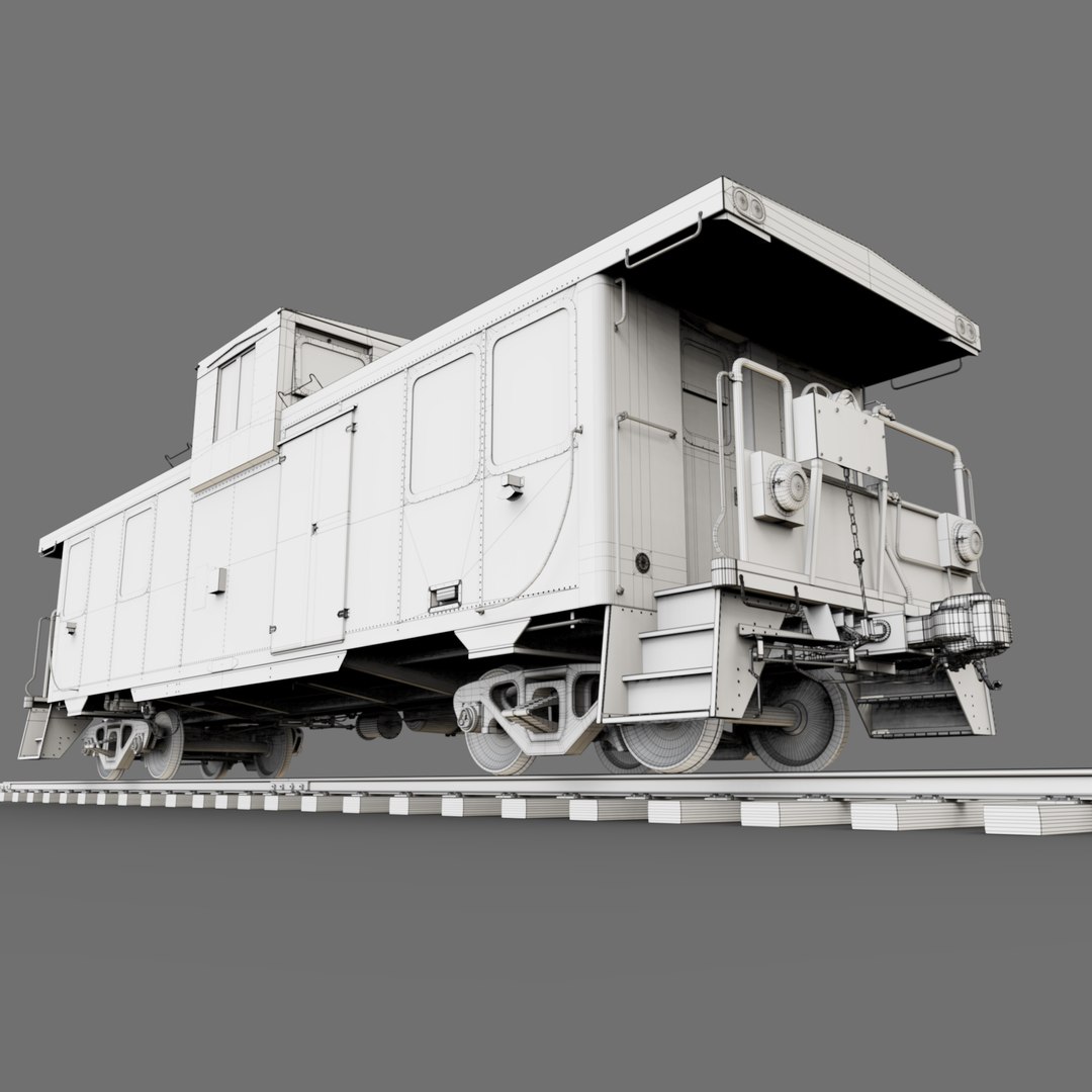 3D Model Caboose No308 Fort Edmonton Park Train - TurboSquid 2227437