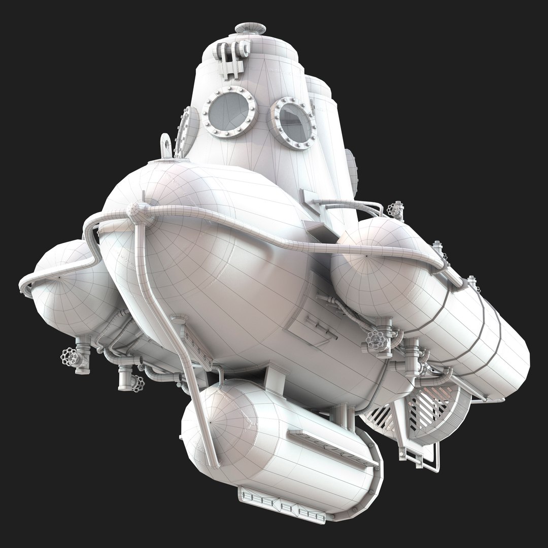 3D Submarine Model - TurboSquid 1723045
