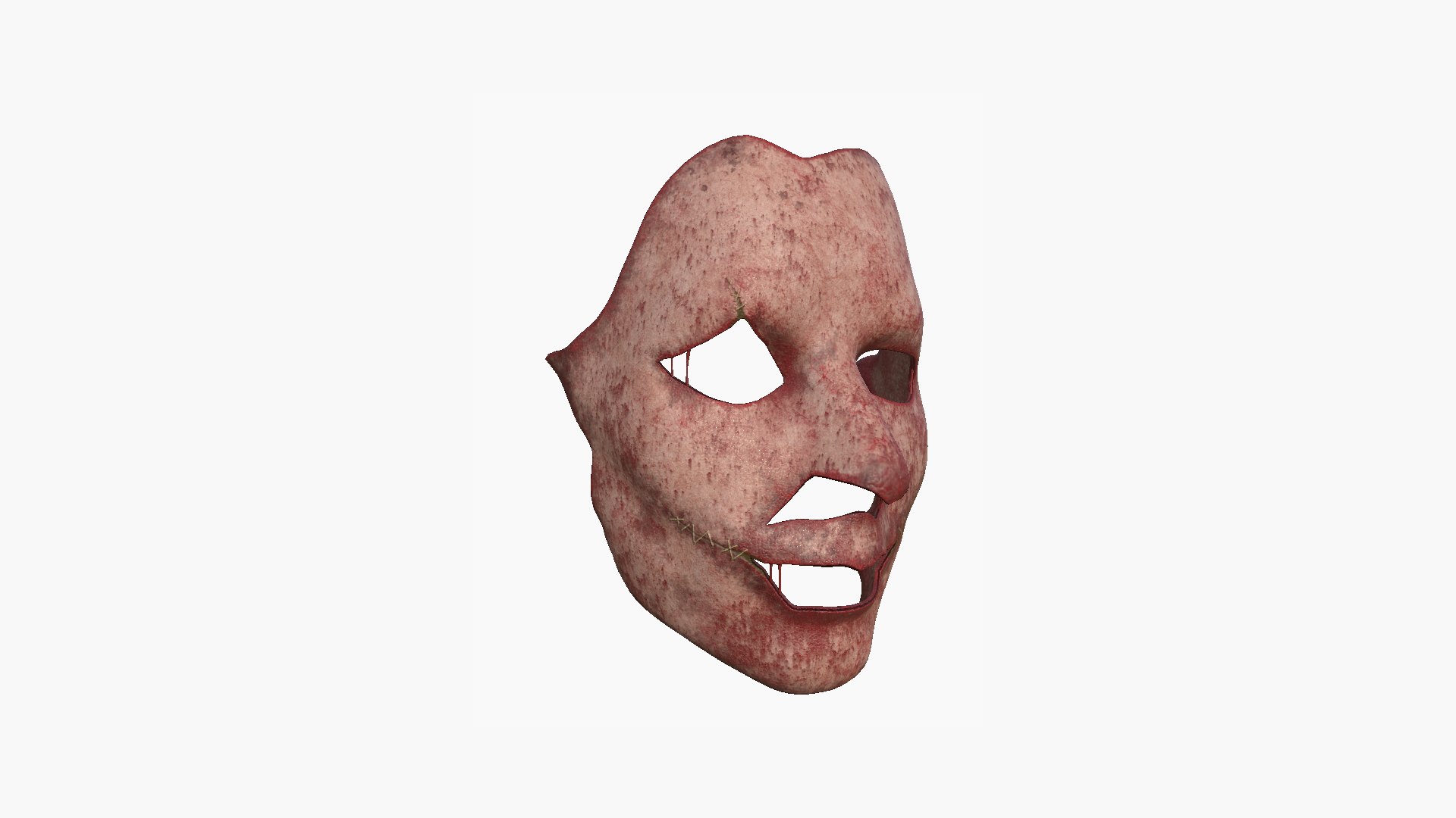 Human Skin Terror Mask A03 Full Blood - Character Costume 3D Model ...