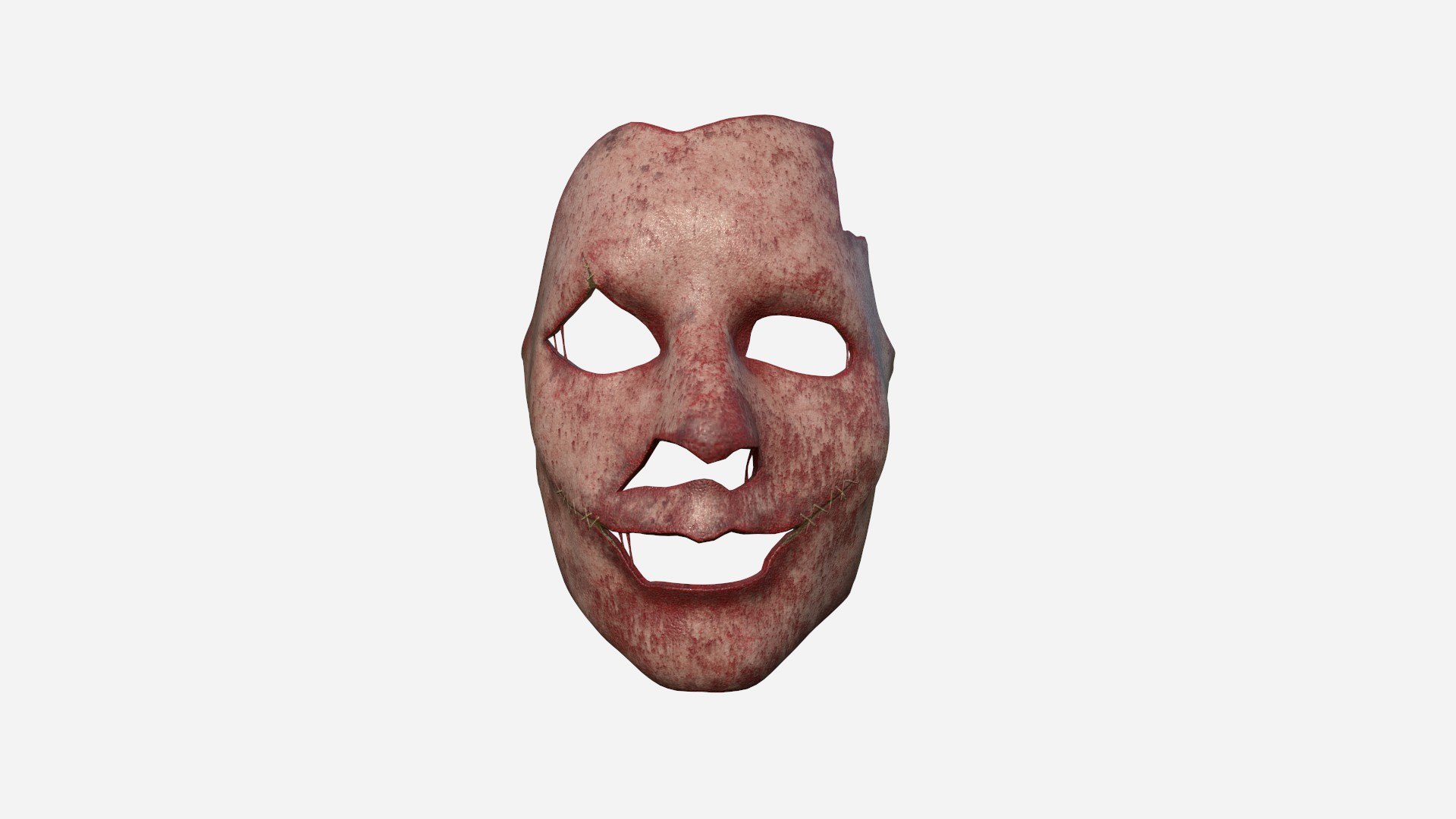 Human Skin Terror Mask A03 Full Blood - Character Costume 3D Model ...