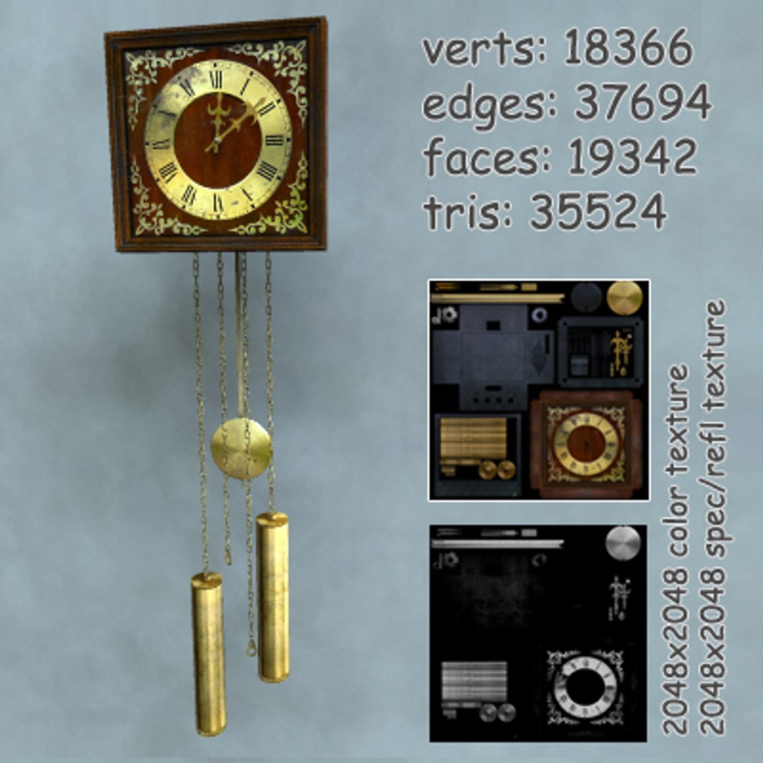 3ds Max Wall Clocks
