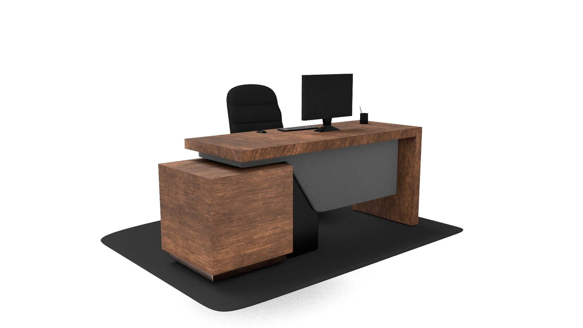 3D Office desk model - TurboSquid 2064750