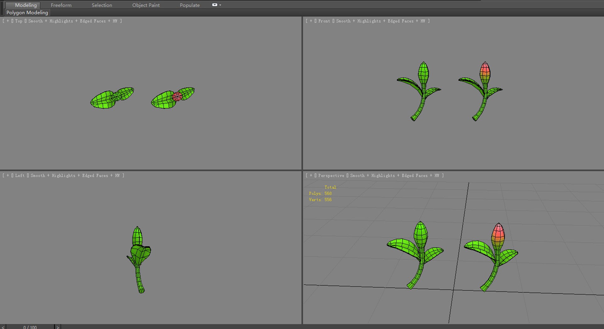 Cartoon Sprout Low-poly 3D Model 3D Model - TurboSquid 1939842
