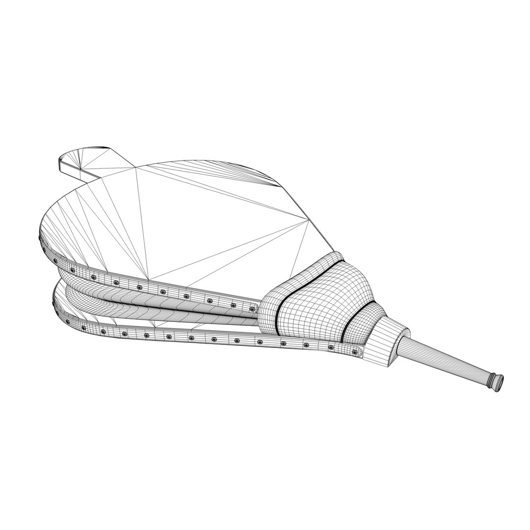 Antique Bellow 3d Obj