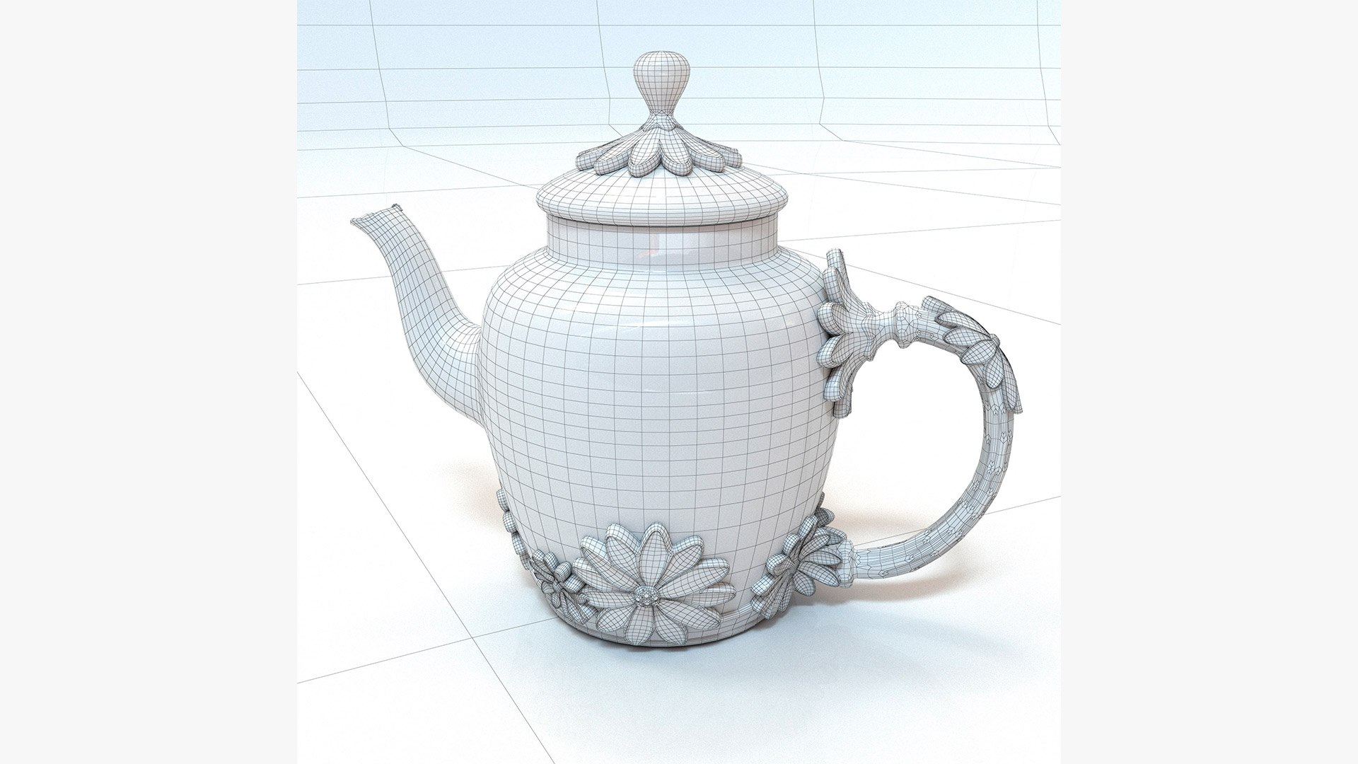 Handmade Tea Set Collection Model - TurboSquid 1956077