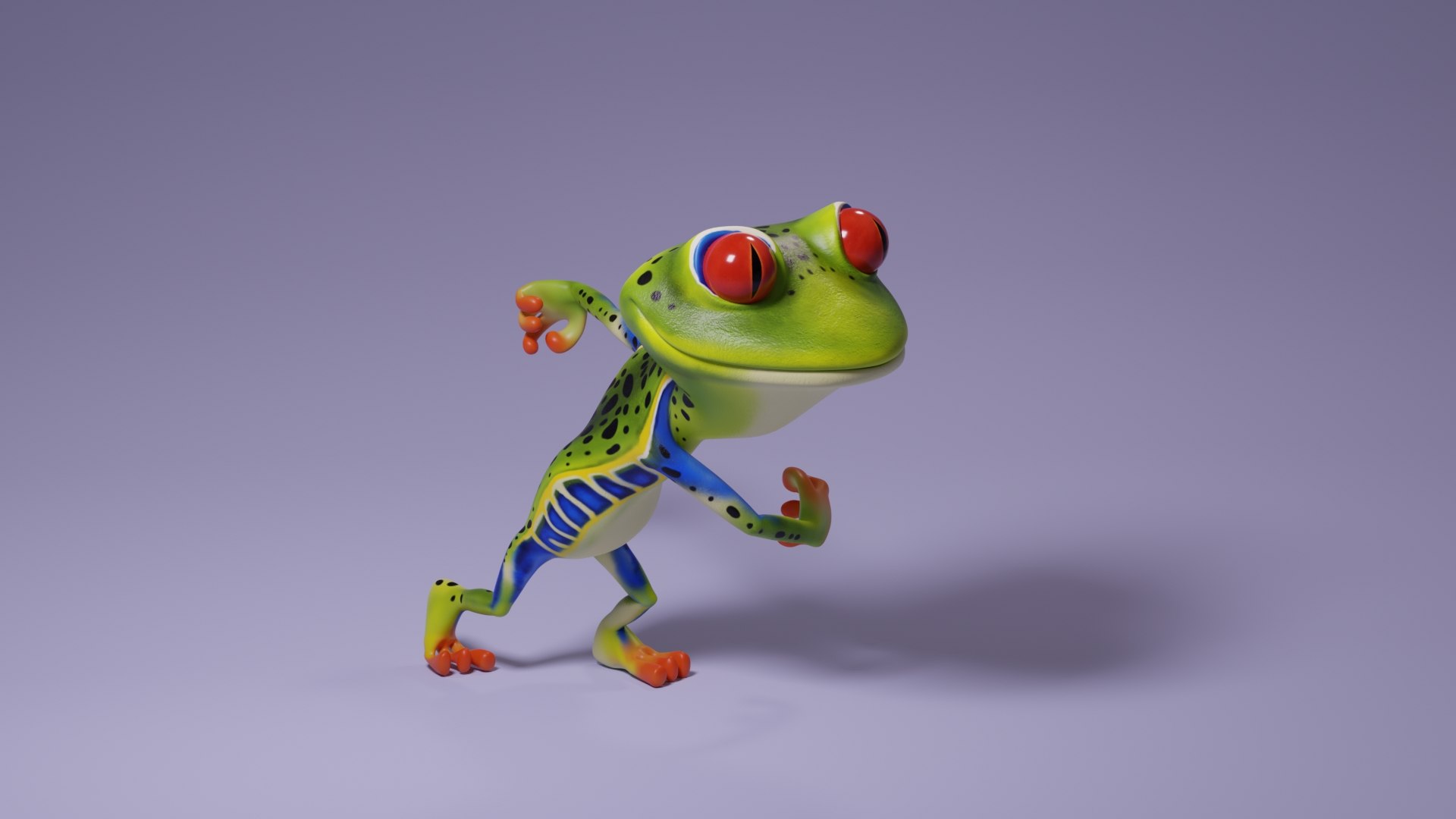 Toon Humanoid Frog 3D Model - TurboSquid 1774538