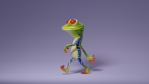 Toon Humanoid Frog 3D model - TurboSquid 1774538