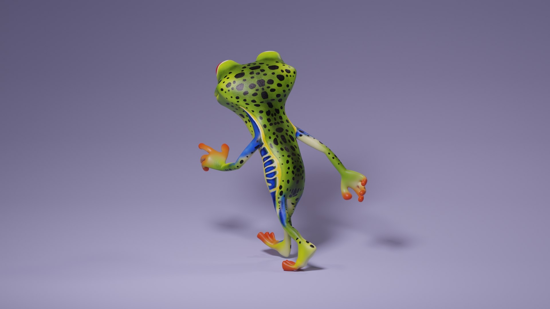 Toon Humanoid Frog 3D Model - TurboSquid 1774538