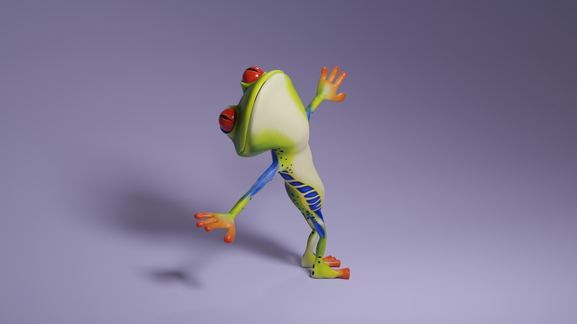Toon Humanoid Frog 3D Model - TurboSquid 1774538