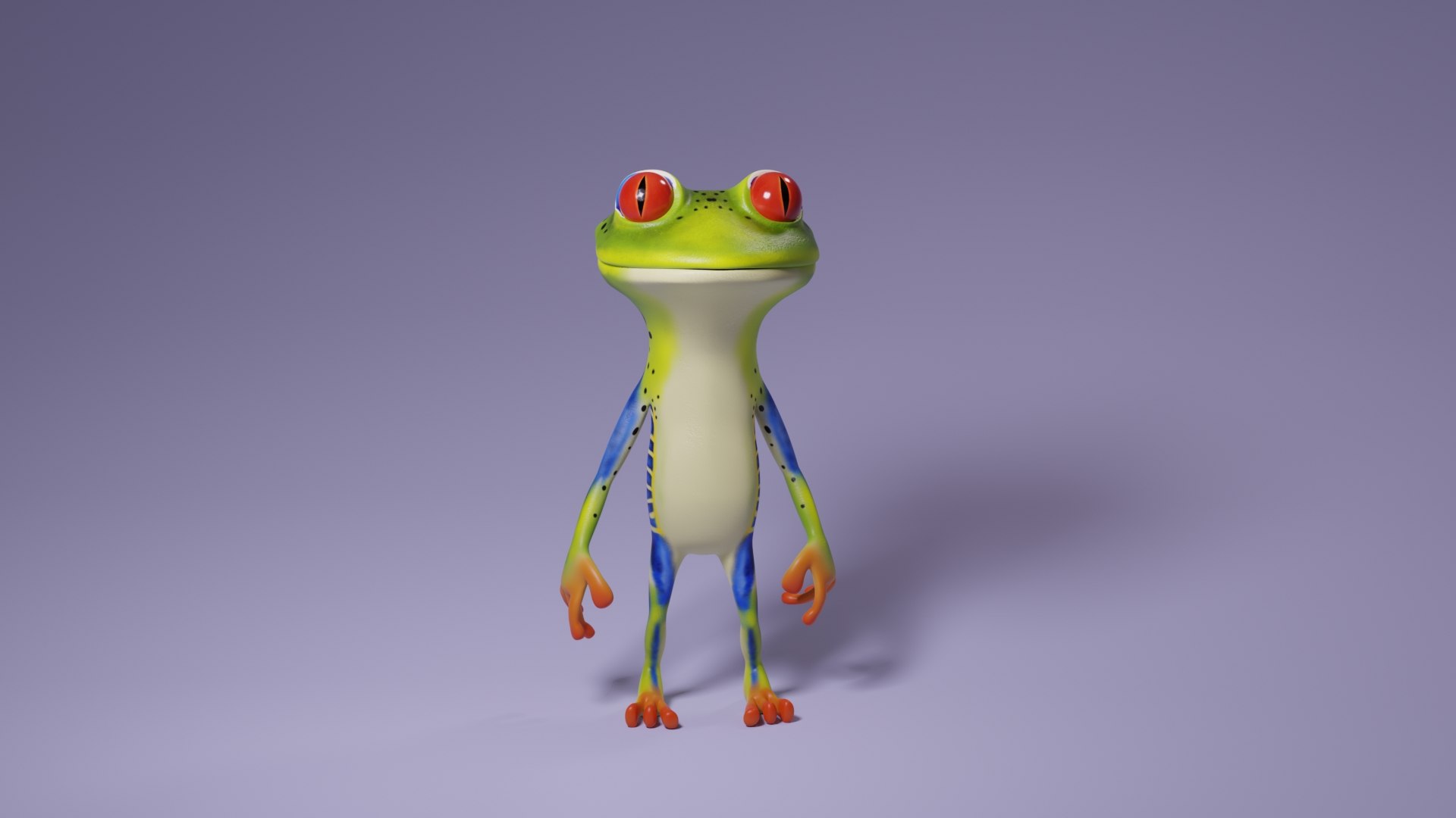 Toon Humanoid Frog 3D Model - TurboSquid 1774538