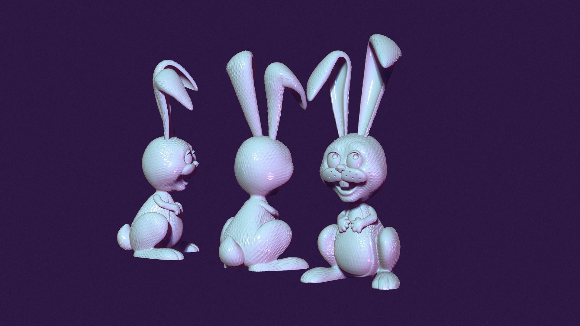 3D Cartoon Rabbit Toy - TurboSquid 2094874