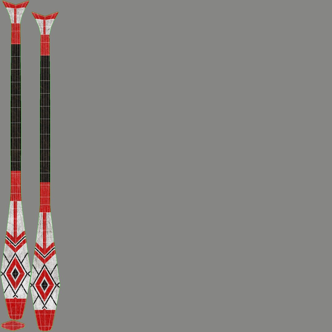 Traditional Paddle 3D Model - TurboSquid 2041495
