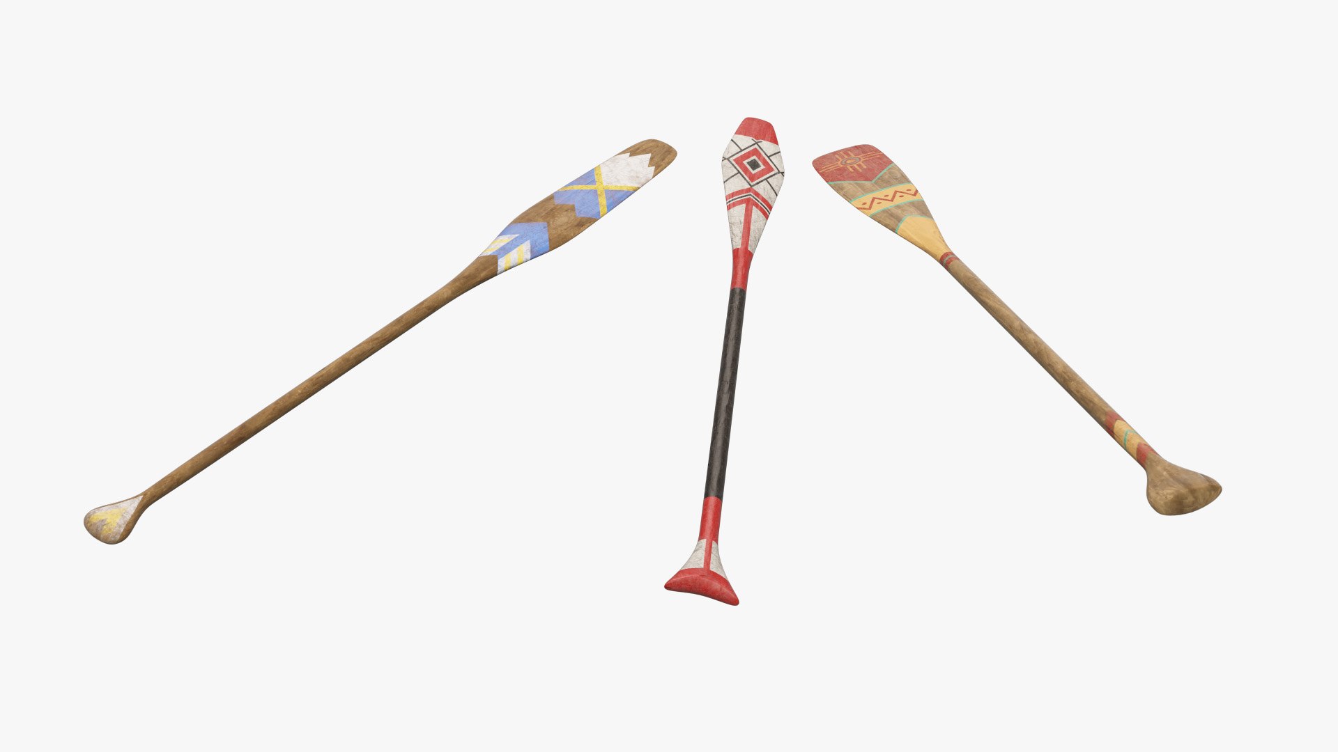 Traditional Paddle 3D Model - TurboSquid 2041495