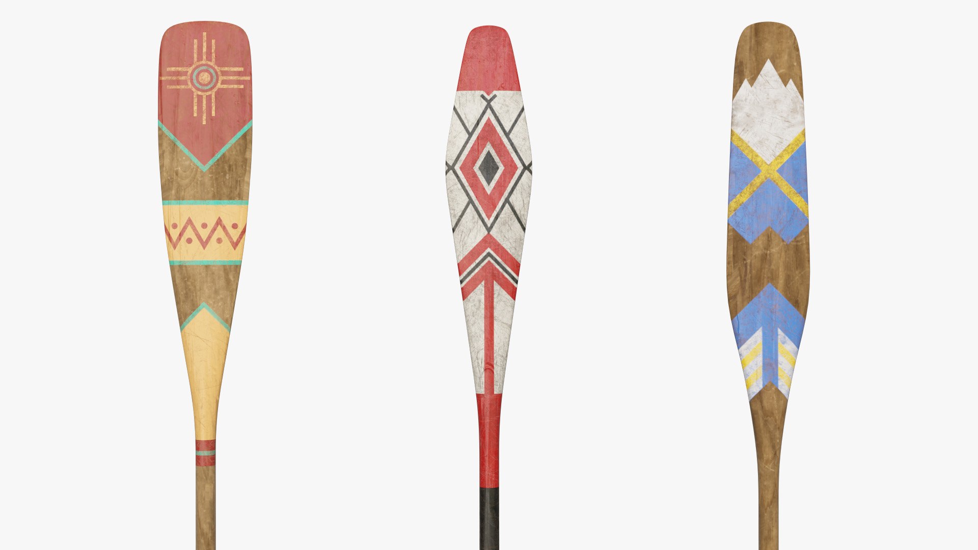 Traditional Paddle 3D Model - TurboSquid 2041495