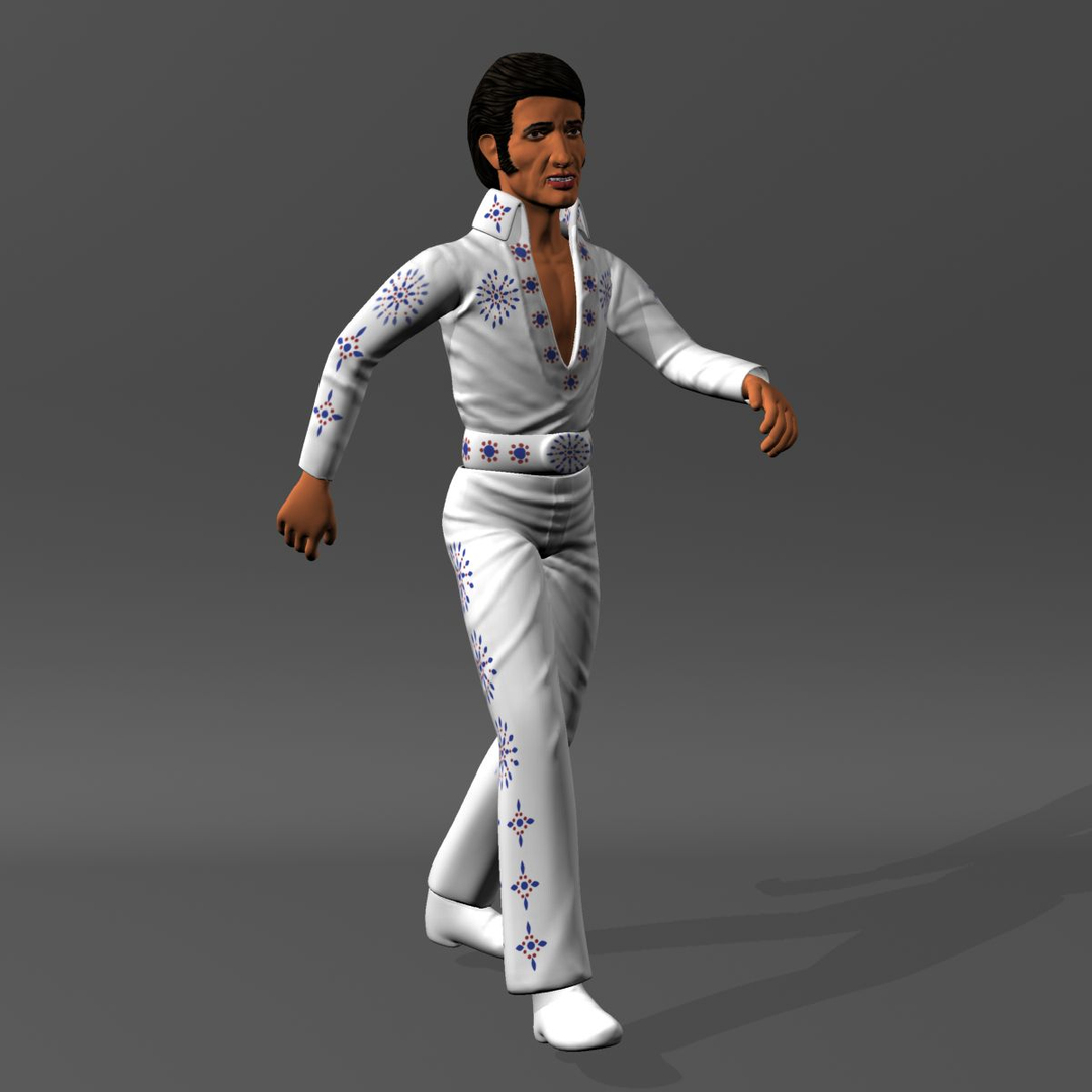 Elvis Presley 3d Max