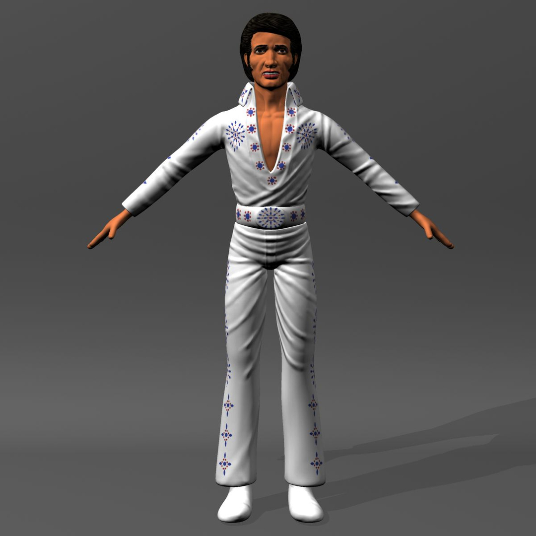Elvis Presley 3d Max