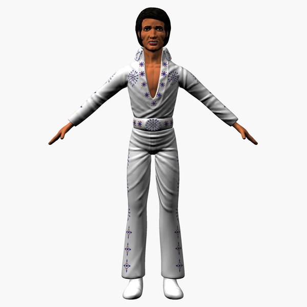elvis presley 3d max
