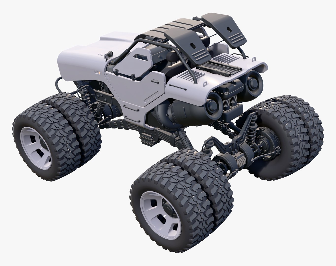 RC Monster Truck Toy M1 3D Model - TurboSquid 2519627