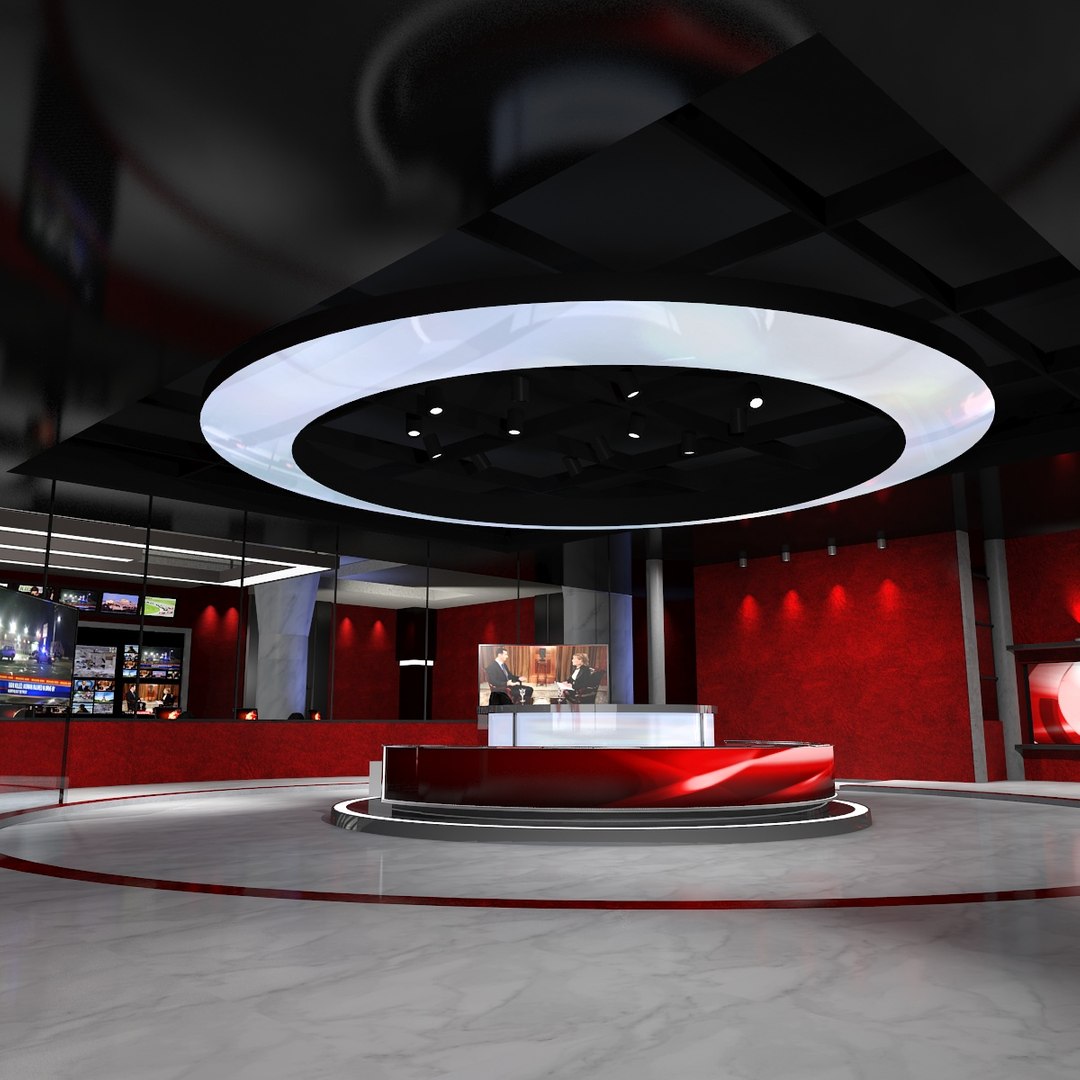 Max Virtual Set News Studio