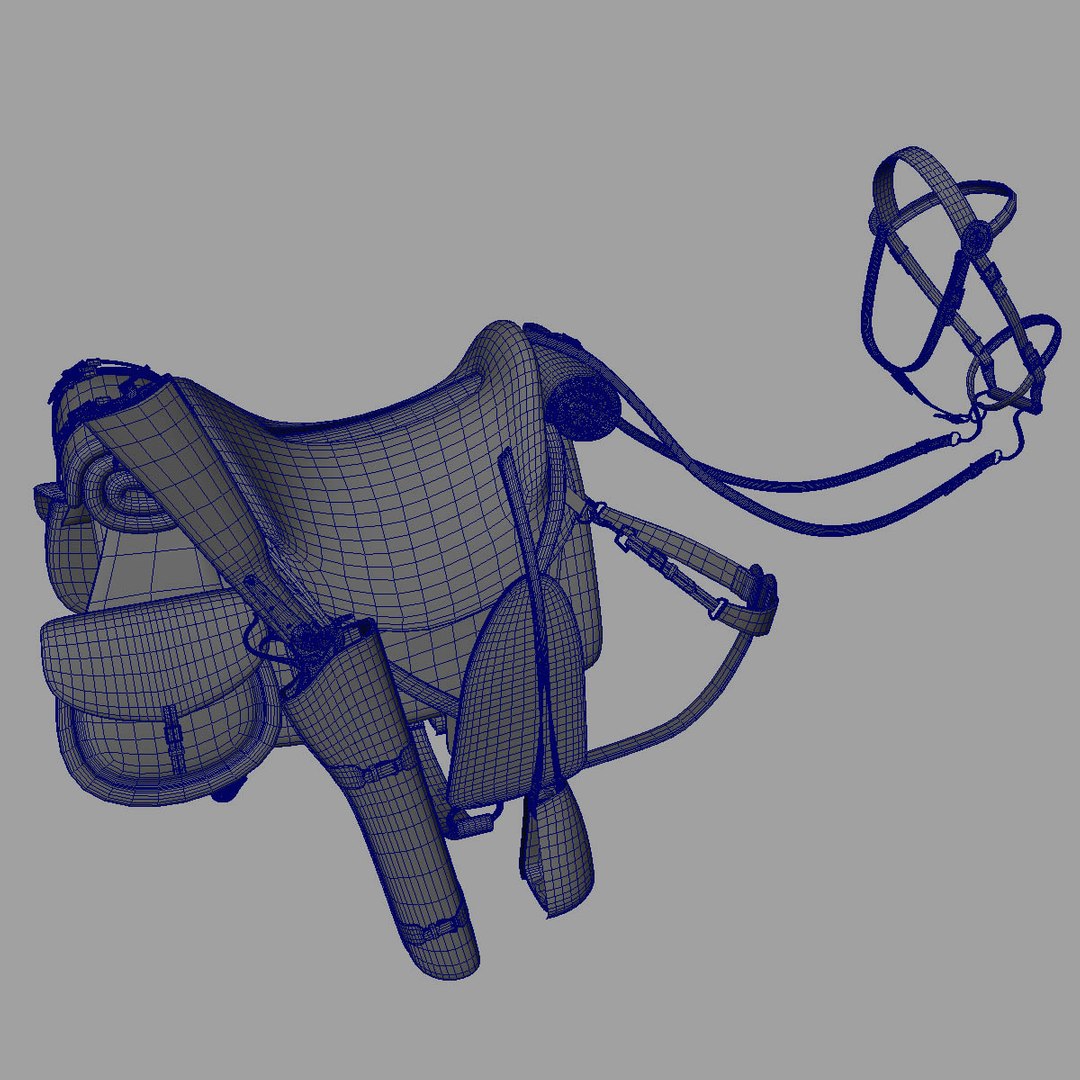 Civil War Saddle Bridle 3d Model