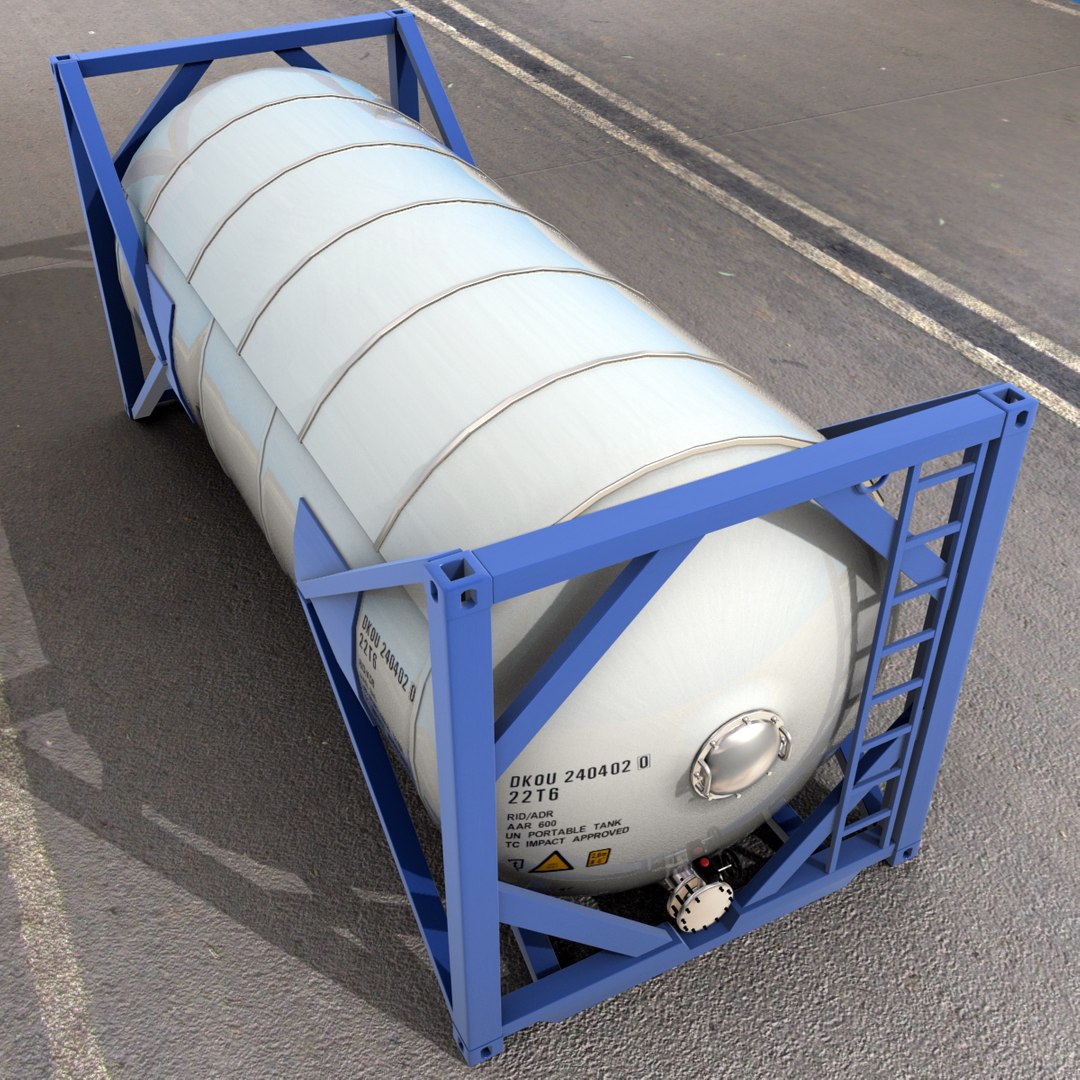 3d Model Of 20 Feet Containers Pack