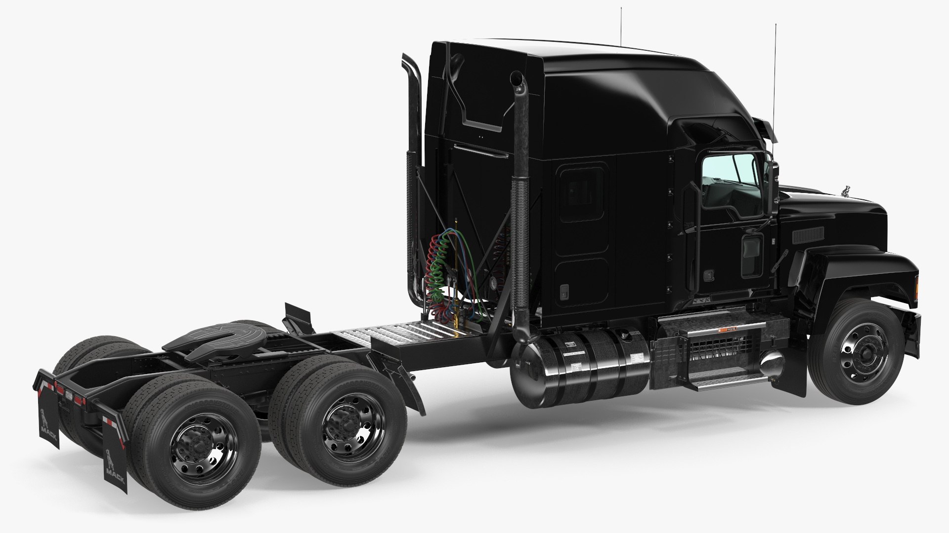 Mack Pinnacle 2025 Semi Truck Black Rigged 3D Model - TurboSquid 2297577