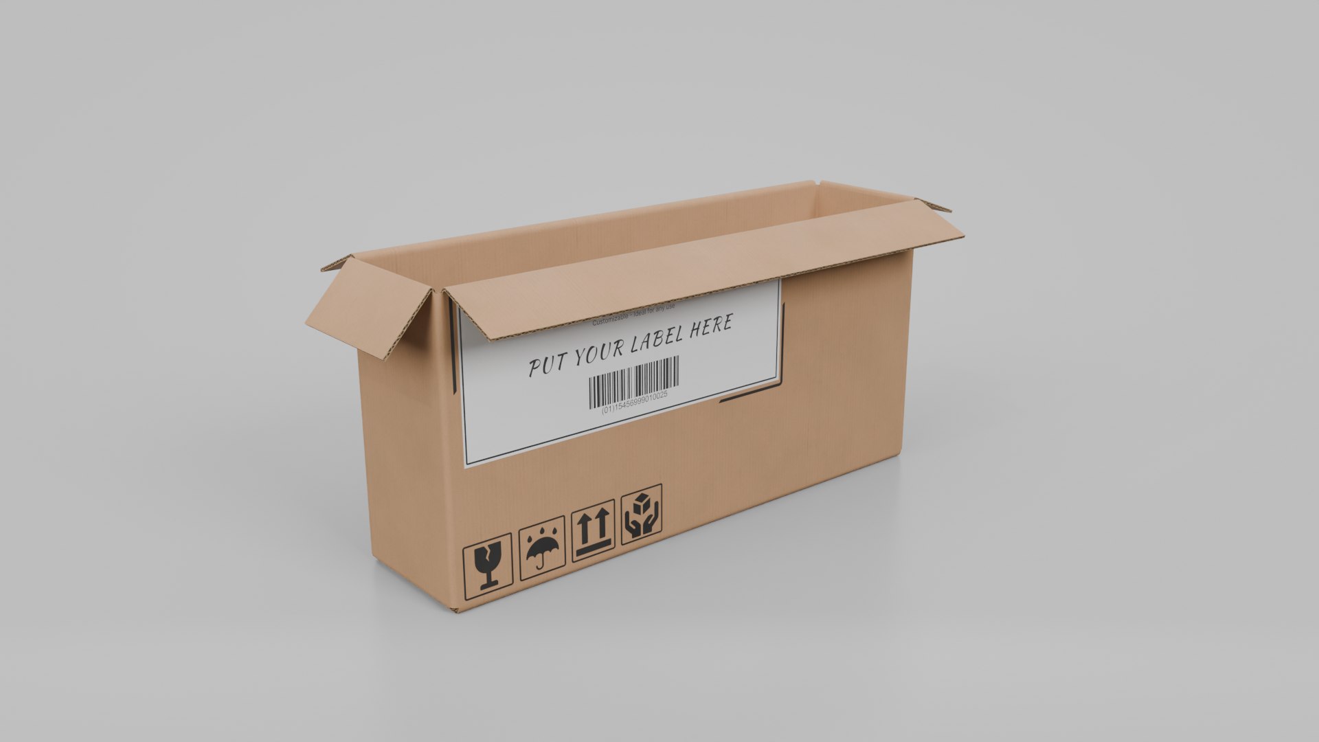 3D Model Compact Packaging Cardboard Boxes - Rigged And Customizable ...
