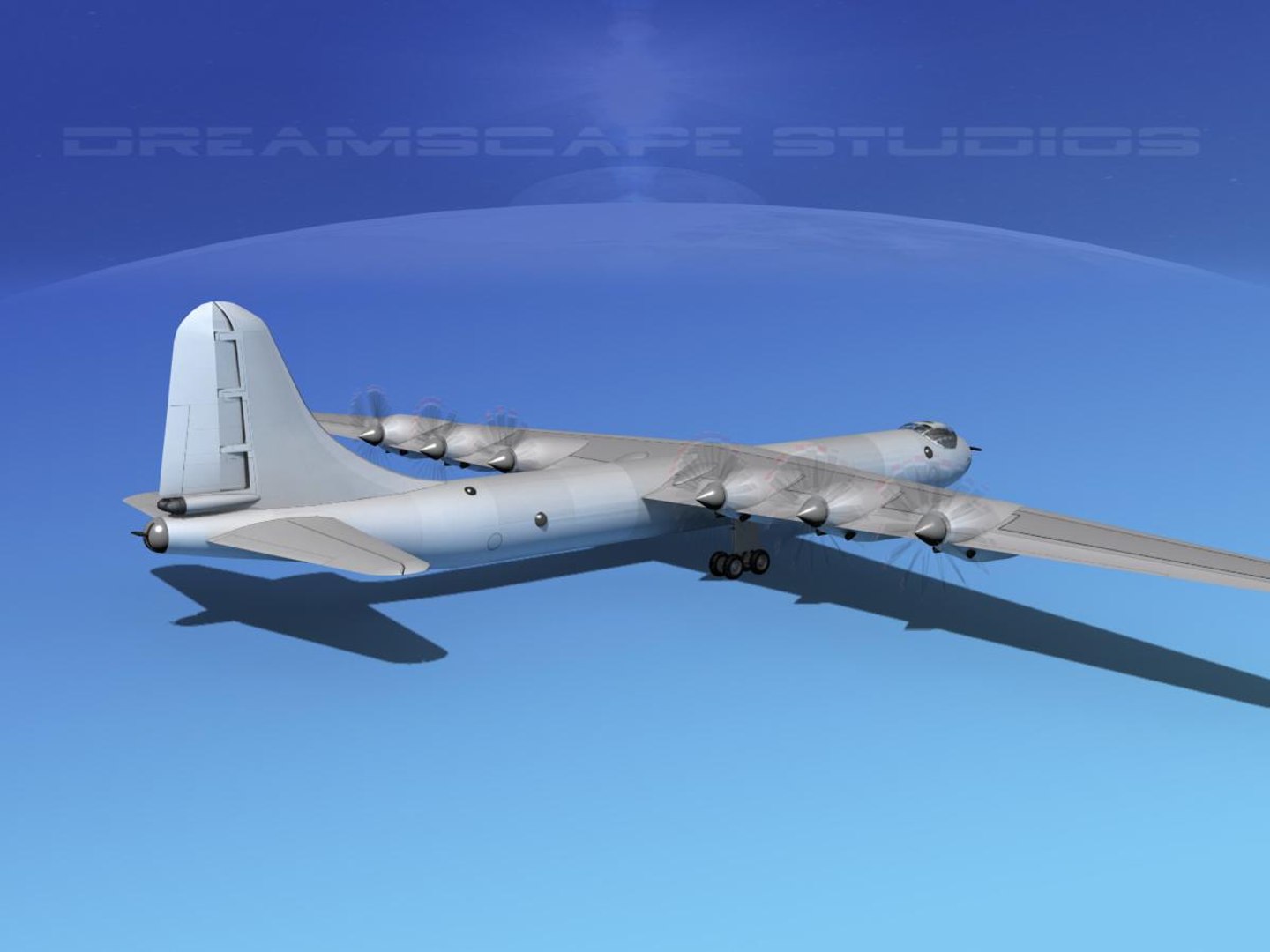 3d Model B-36b Convair B-36 Peacemaker