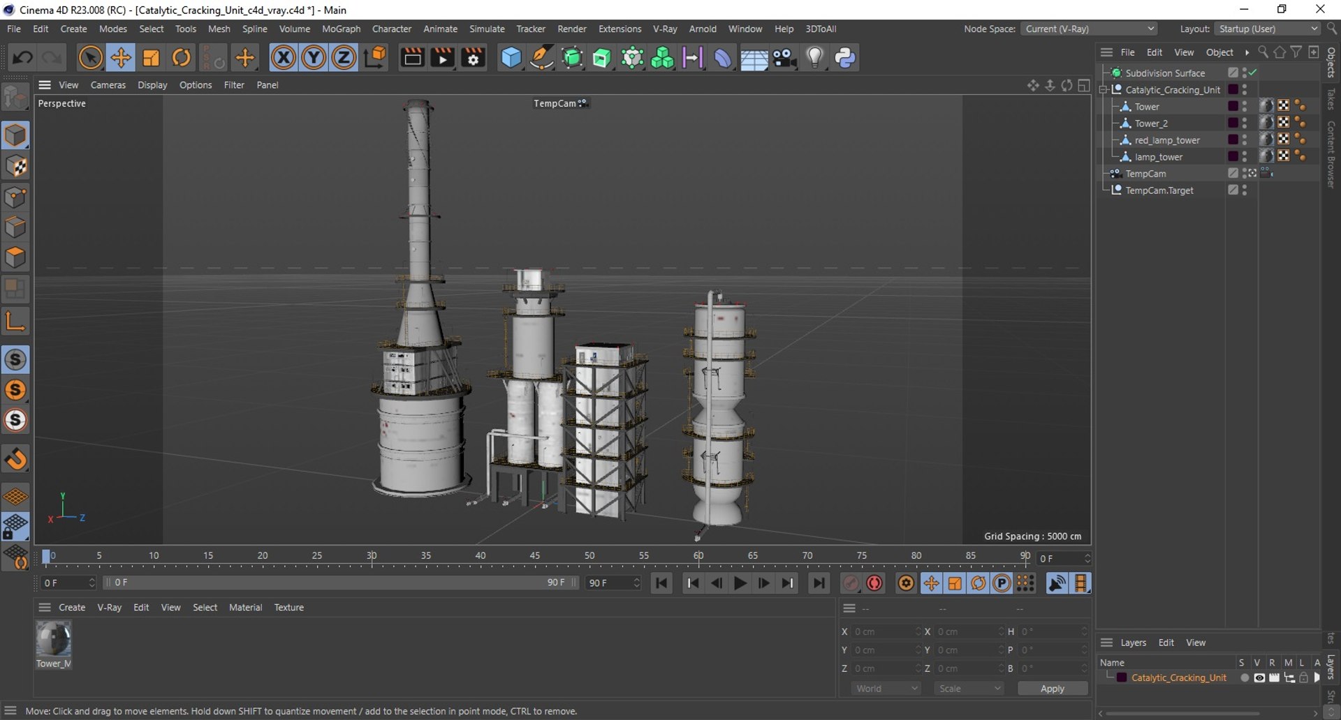 Catalytic Cracking Unit 3D Model - TurboSquid 2297322