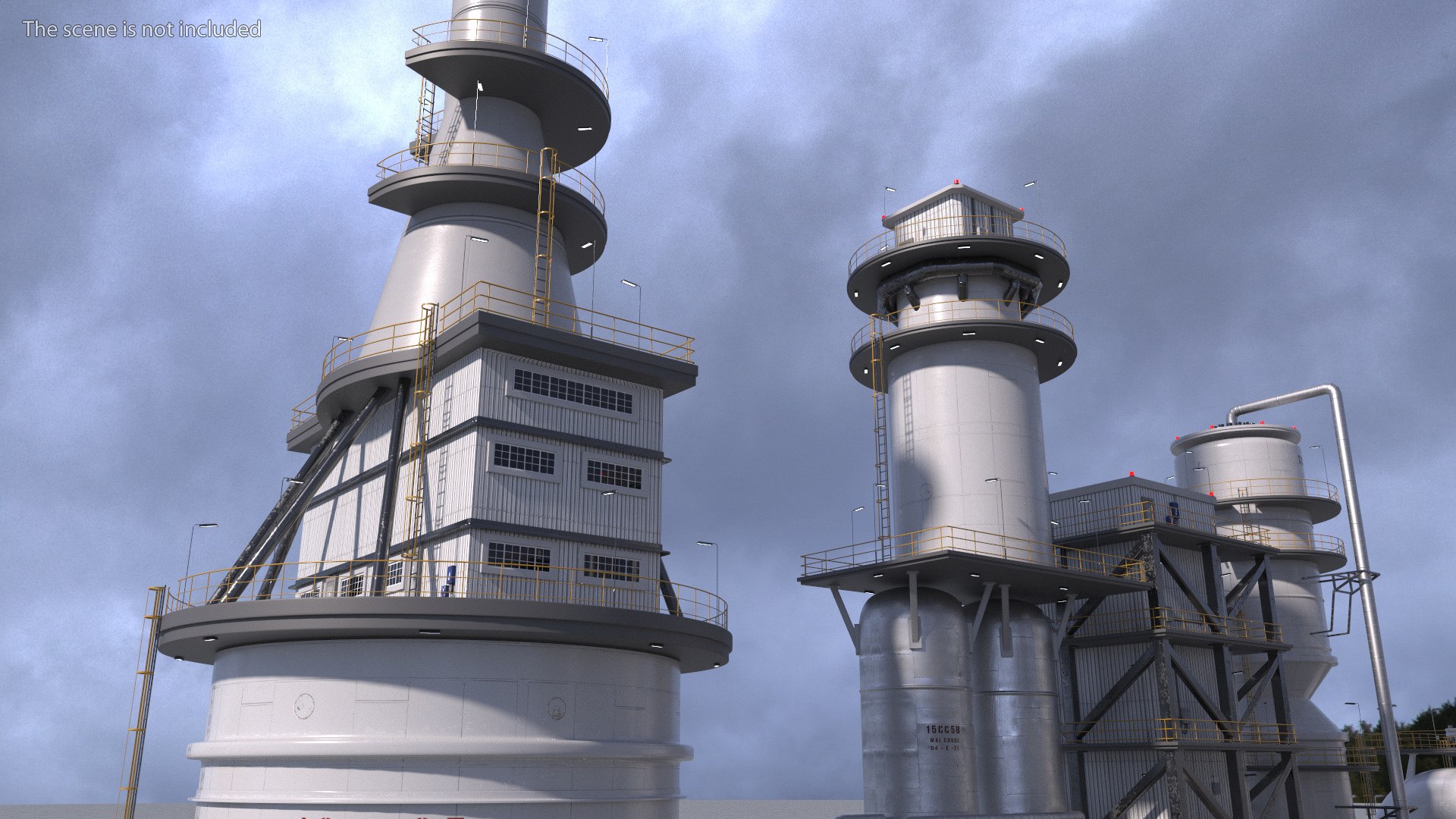 Catalytic Cracking Unit 3D Model - TurboSquid 2297322