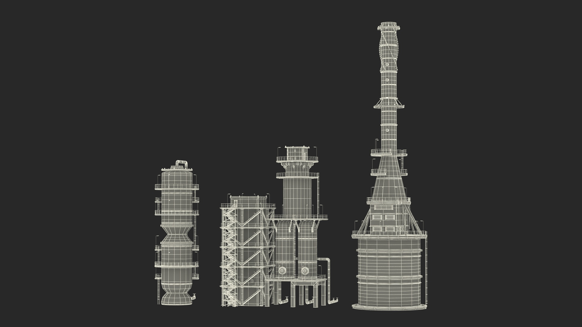 Catalytic Cracking Unit 3D Model - TurboSquid 2297322