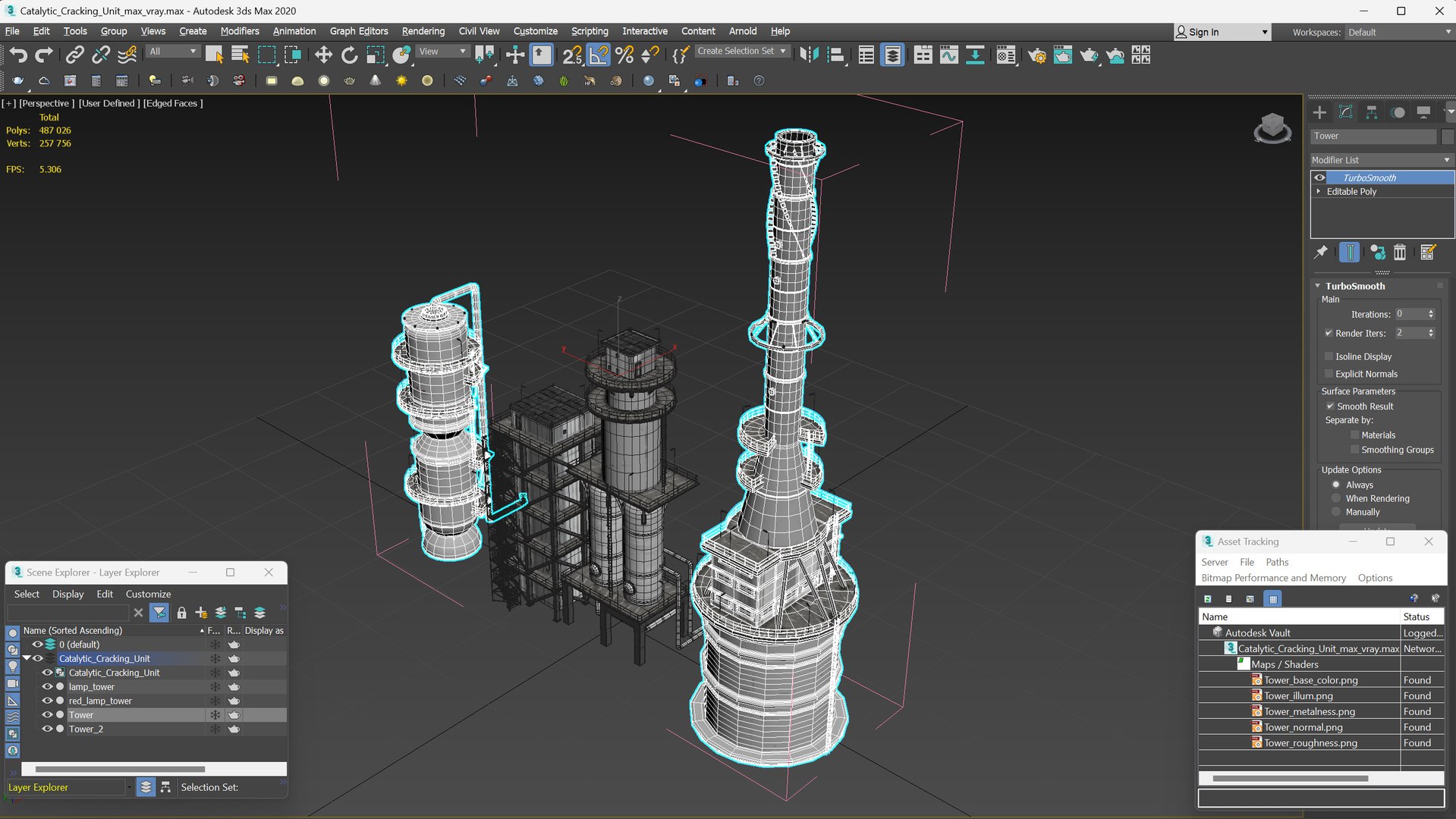 Catalytic Cracking Unit 3D Model - TurboSquid 2297322