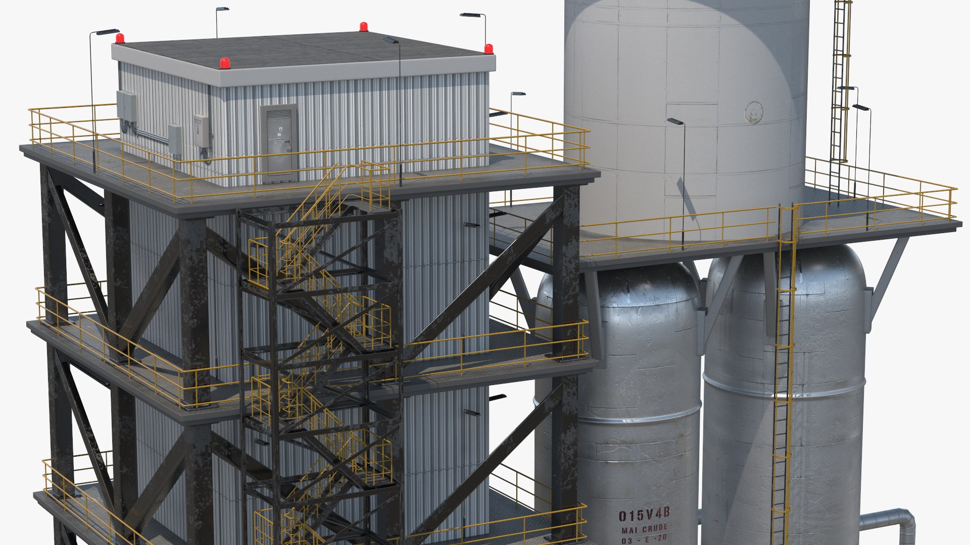 Catalytic Cracking Unit 3D Model - TurboSquid 2297322