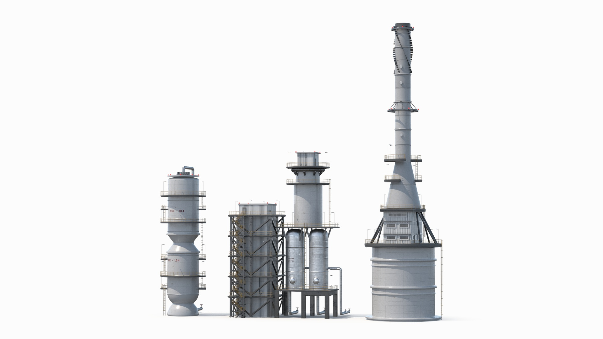 Catalytic Cracking Unit 3D Model - TurboSquid 2297322