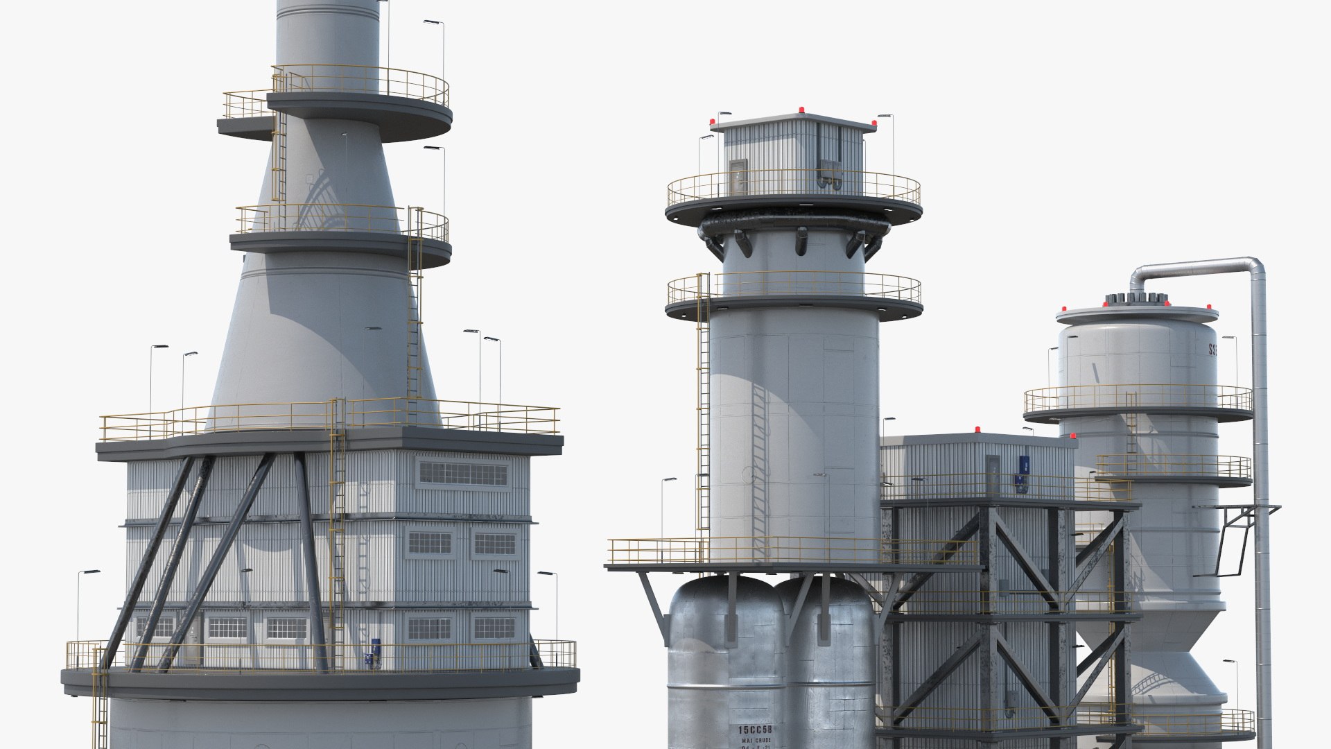 Catalytic Cracking Unit 3D Model - TurboSquid 2297322