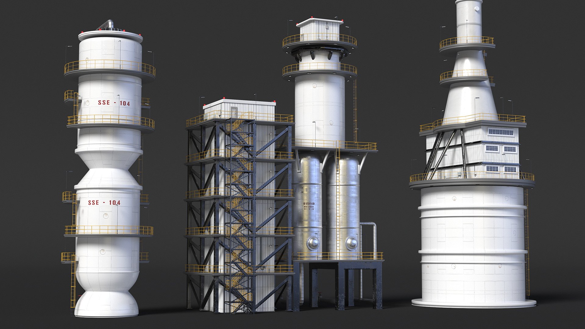 Catalytic Cracking Unit 3D Model - TurboSquid 2297322