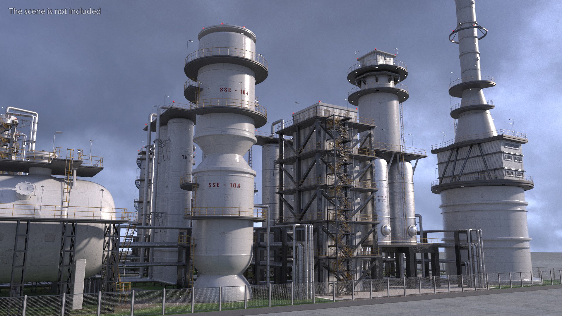 Catalytic Cracking Unit 3D Model - TurboSquid 2297322