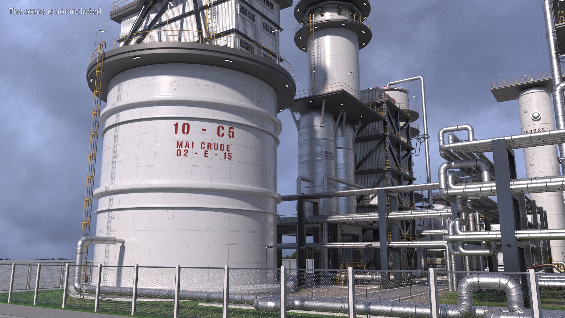 Catalytic Cracking Unit 3D Model - TurboSquid 2297322