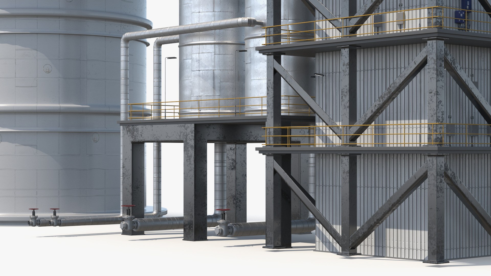 Catalytic Cracking Unit 3D Model - TurboSquid 2297322