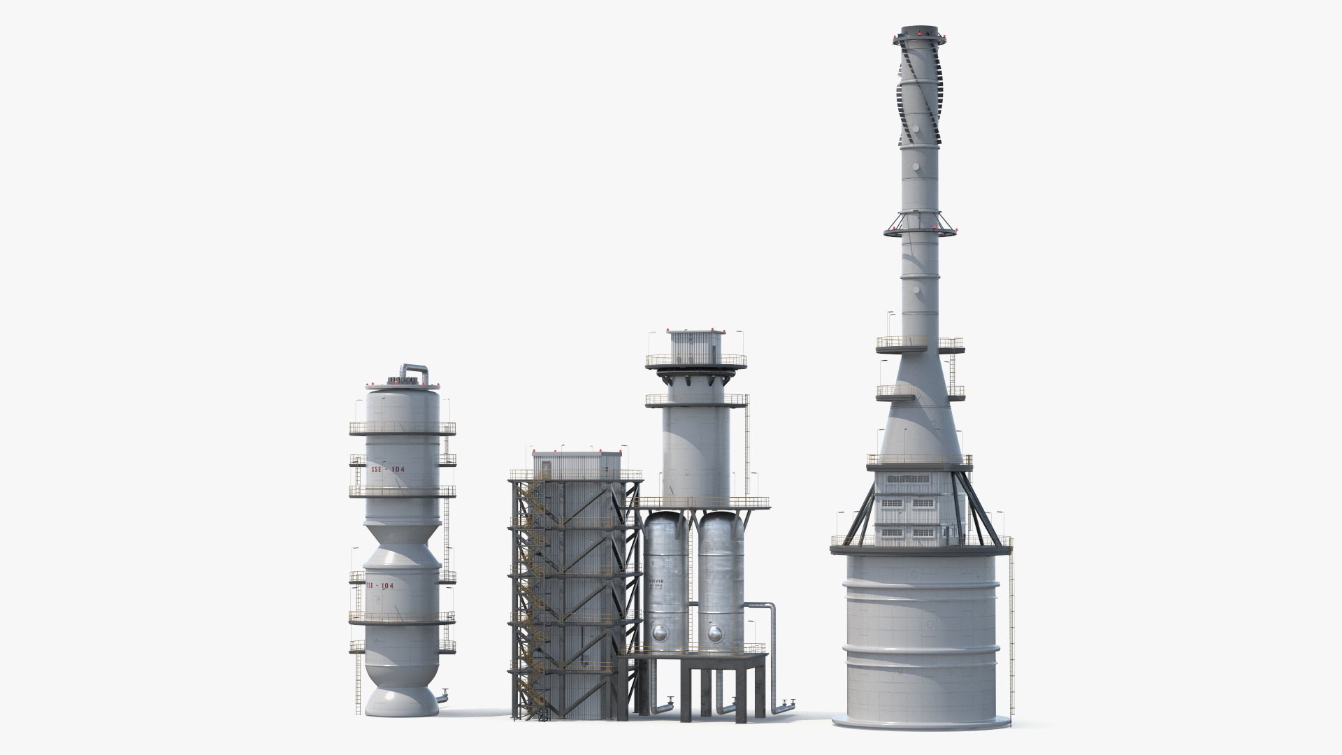 Catalytic Cracking Unit 3D Model - TurboSquid 2297322
