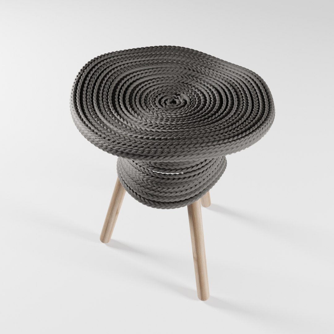Modern Rope Stool Model - TurboSquid 1447426