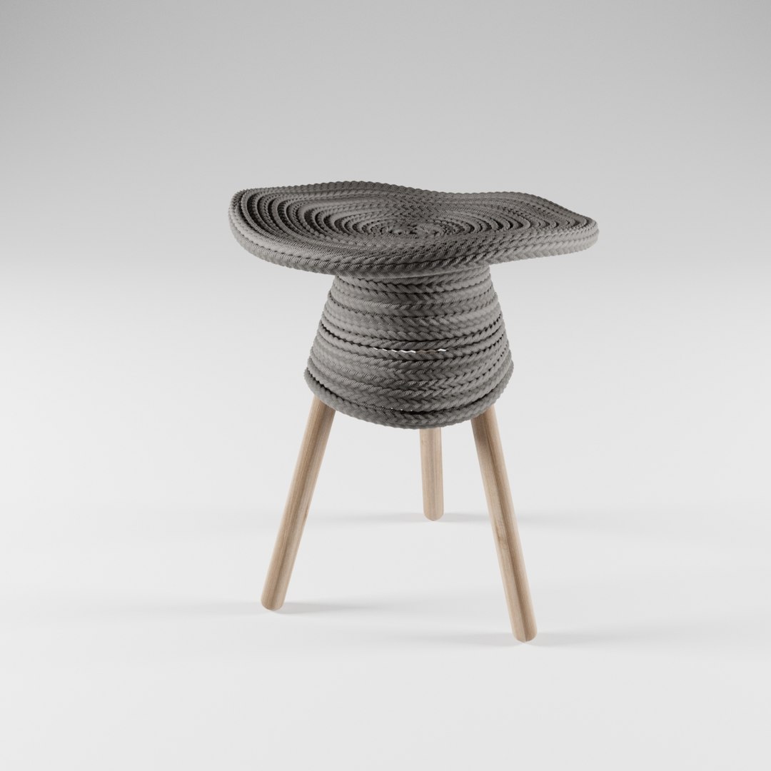 Modern Rope Stool Model - TurboSquid 1447426