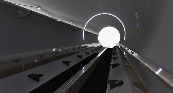 Speed hyperloop tunnel section 3D model - TurboSquid 1292140