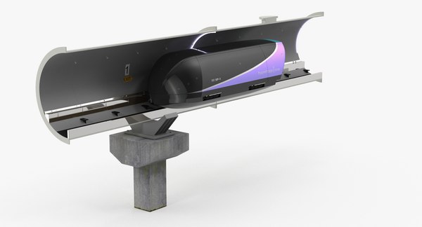 Speed hyperloop tunnel section 3D model - TurboSquid 1292140