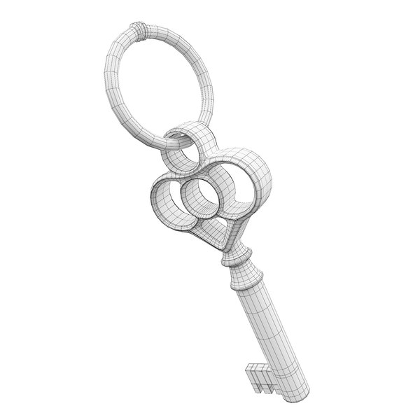 Gold key vintage 3d model 3D model - TurboSquid 1976699