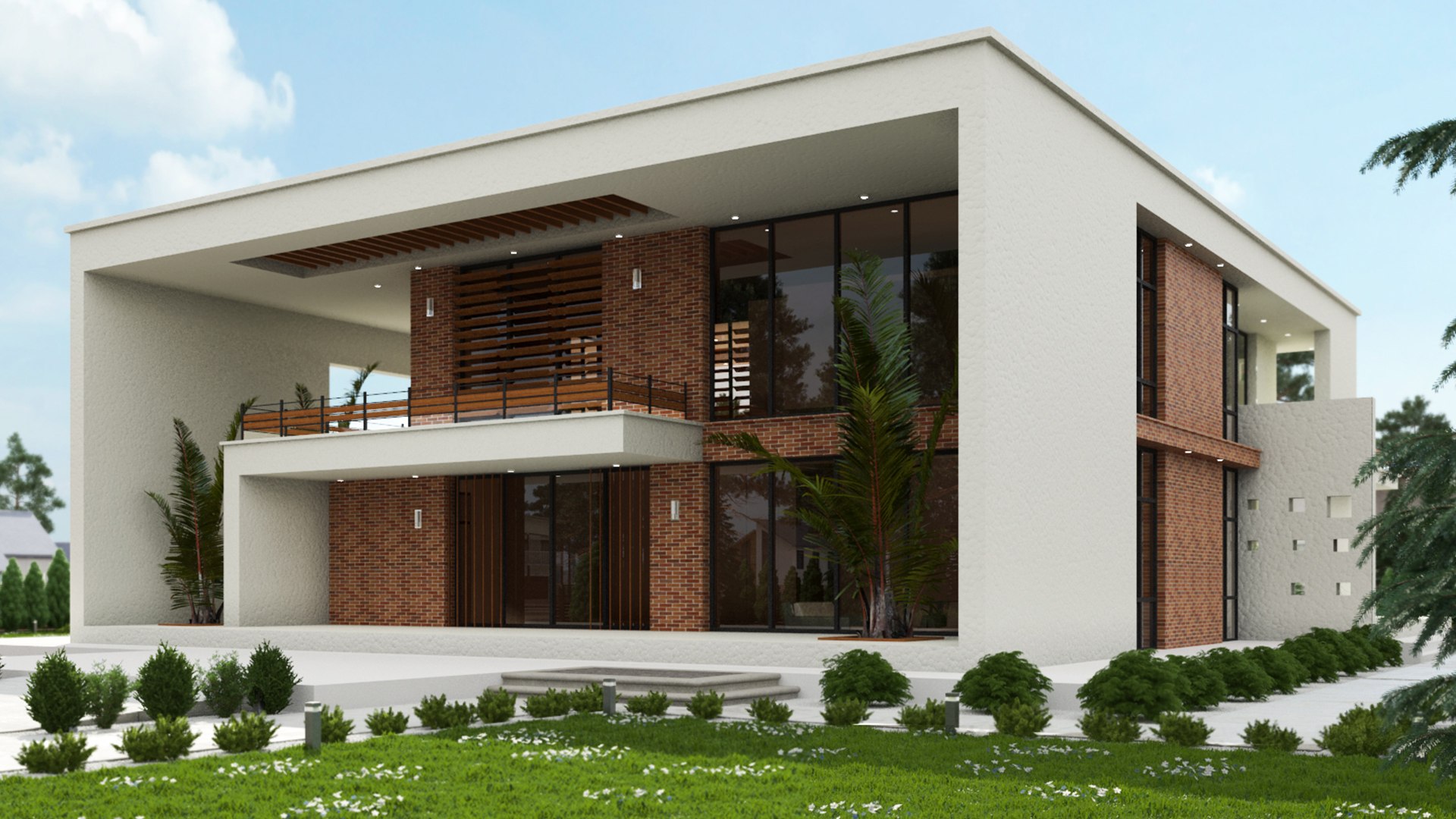 Modern Villa 3D scene environment 3D - TurboSquid 2178202