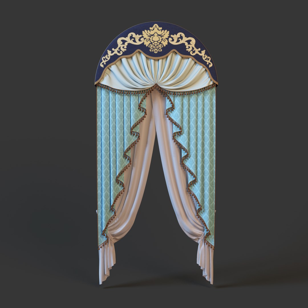 3d obj curtain