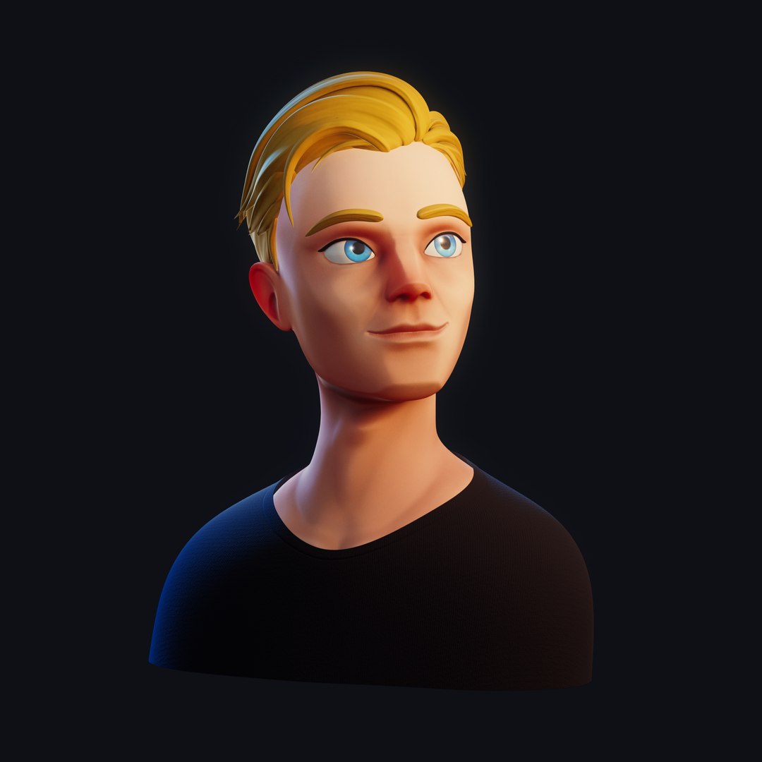 Boy Portrait Stylized Model - TurboSquid 2072936